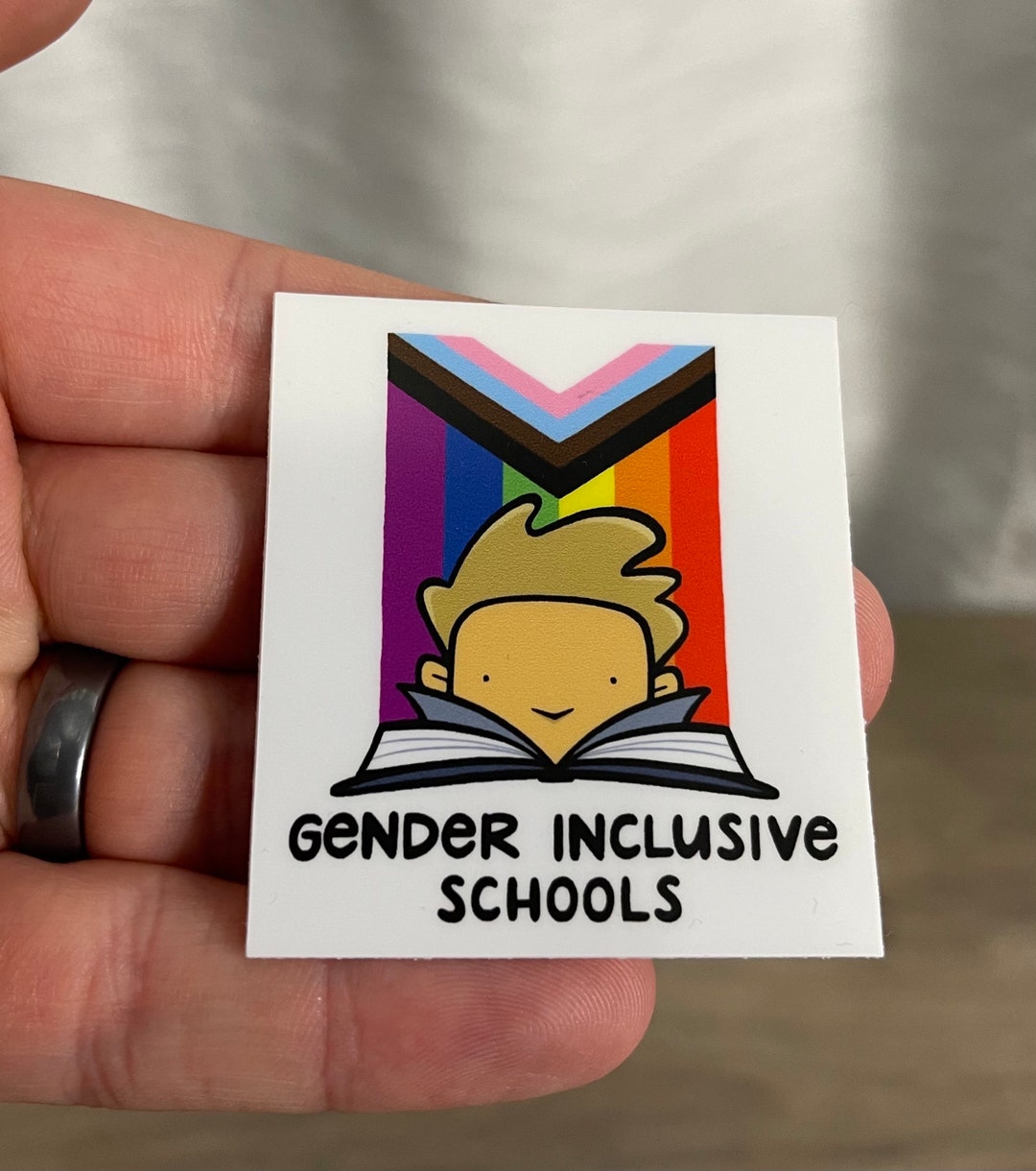 Gender Inclusive Schools Logo - Vinyl Sticker - Etsy