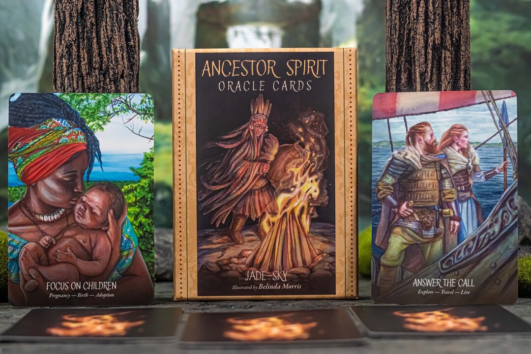 Ancestor Spirit Oracle Cards - Jade-sky - Tarot Cards - Etsy