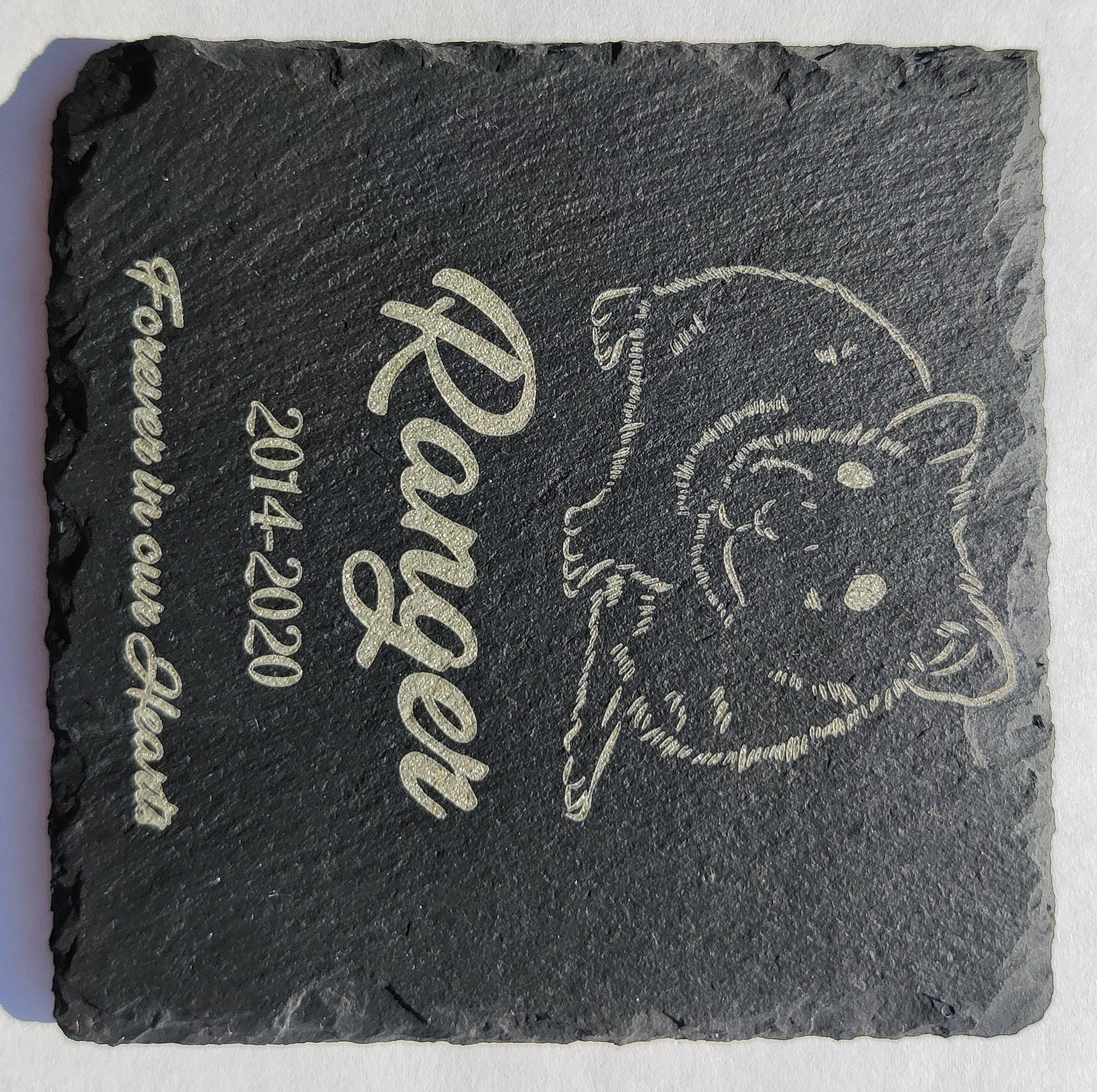4x4 Custom Engraved Slate Hamster Pet Memorial Grave Marker - Etsy
