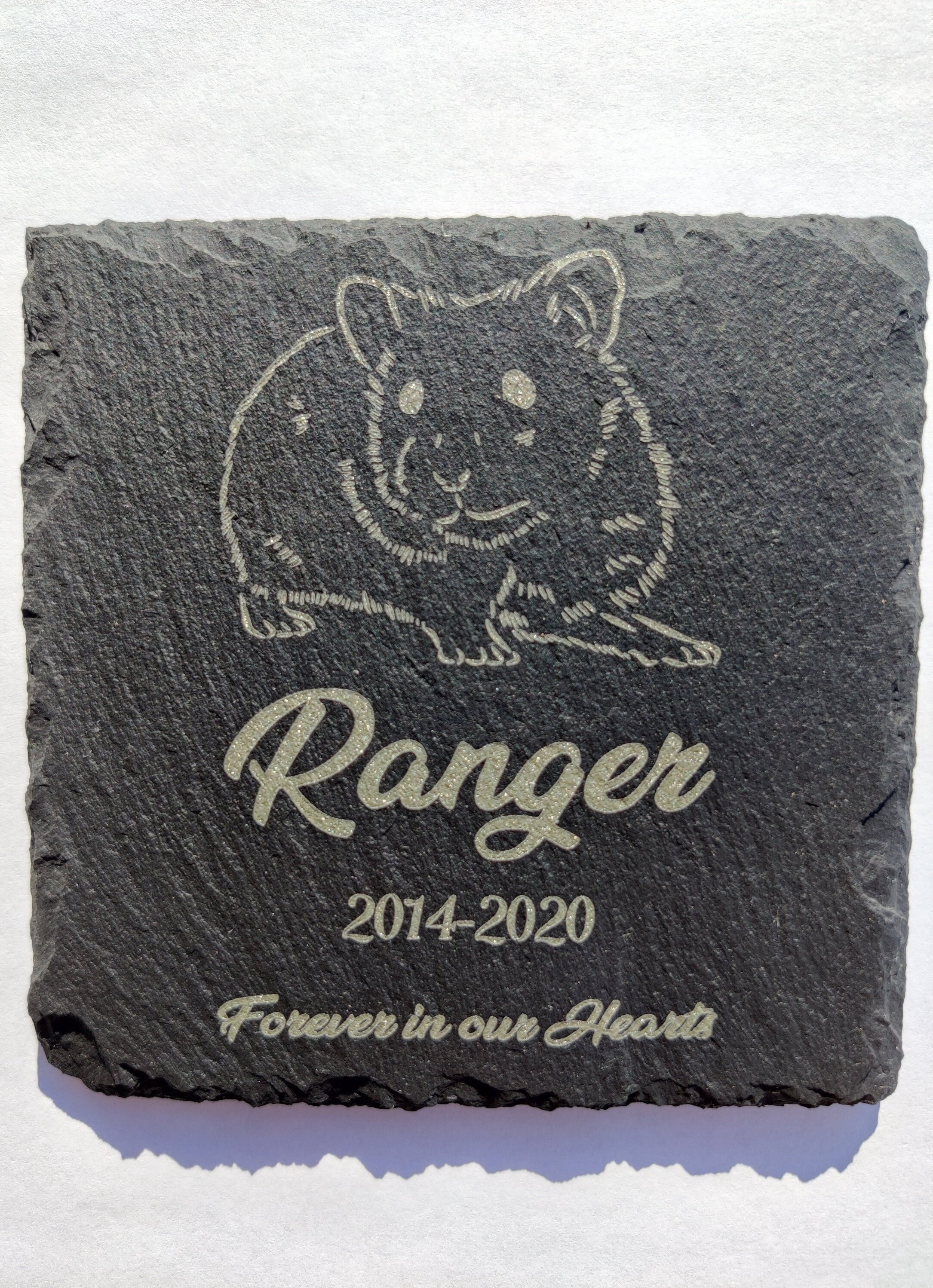 4x4 Custom Engraved Slate Hamster Pet Memorial Grave Marker - Etsy