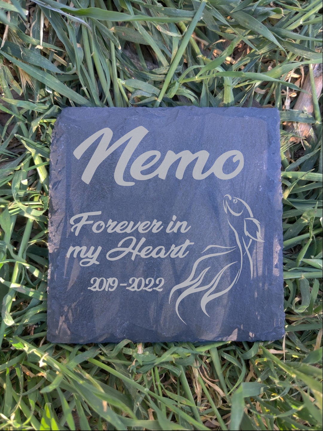 Custom Goldfish Grave Stone/ Memorial Grave Maker/ for Fish Loss ...