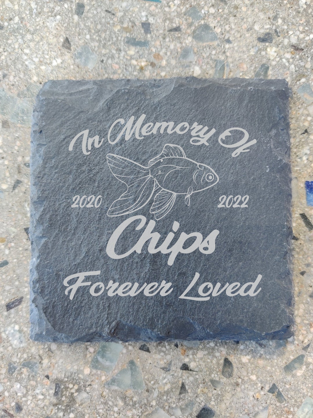 Custom Goldfish Gravestone/ Memorial Grave Maker/ Fish Loss/ Goldfish ...
