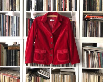Red Velvet Jacket | Etsy
