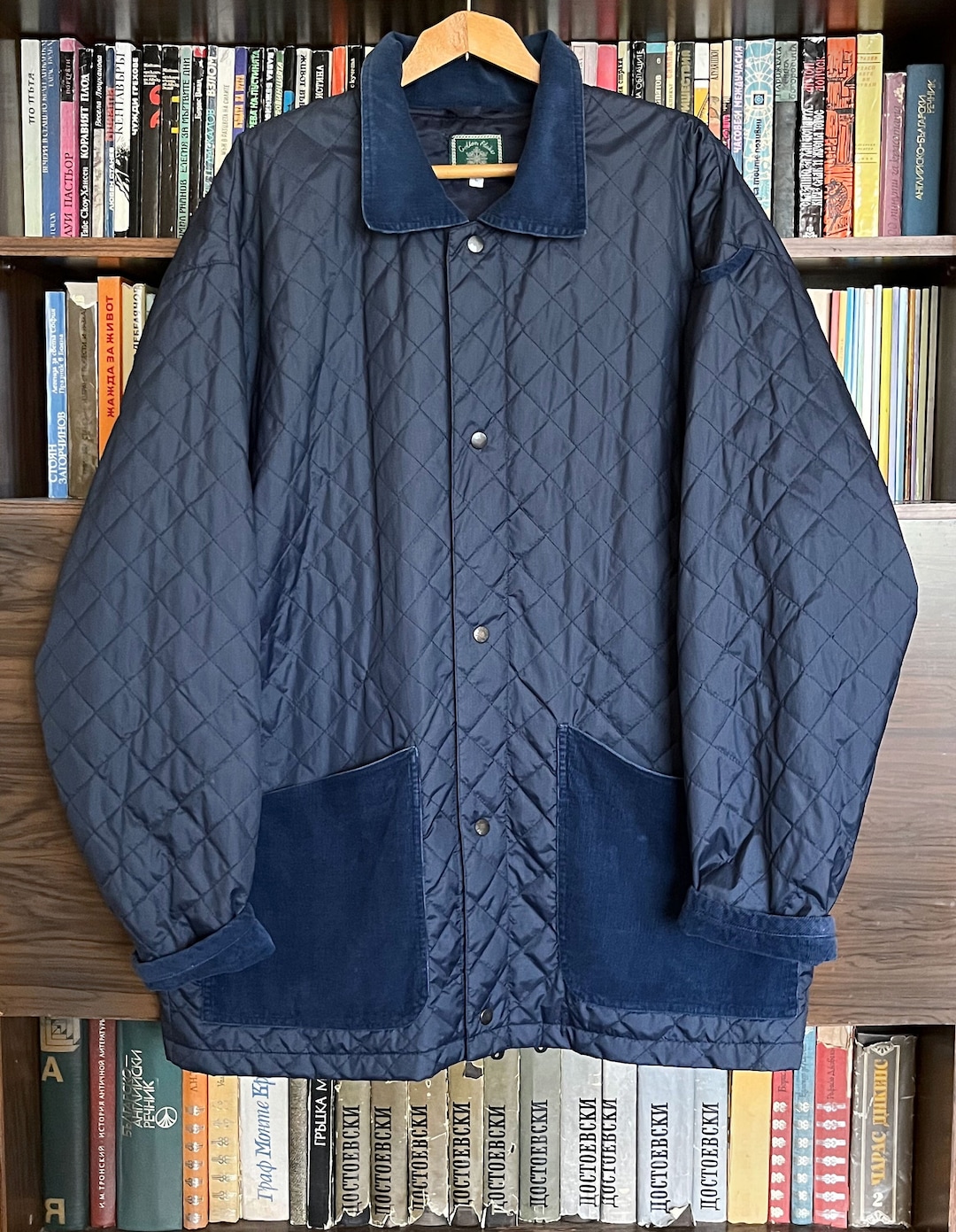 VINTAGE Lightweight Husky Quilted Men's Jacket by Cotton Flake / Size ...