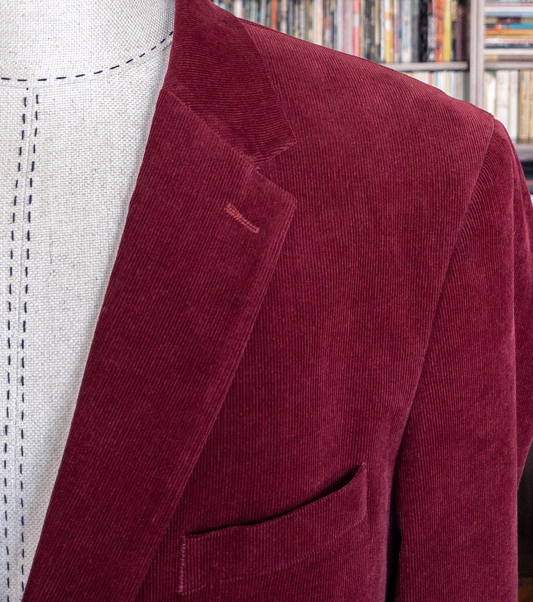 VINTAGE Corduroy Men's Blazer in Raspberry - Size Tag: EU56 / 2XL / US ...