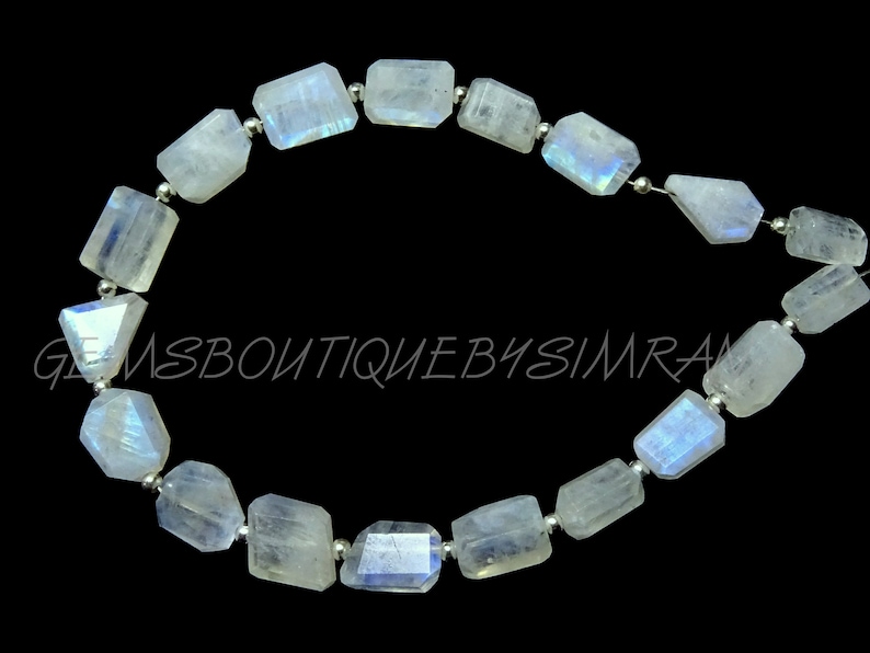 16 Pieces -- Rainbow Moonstone Step Cut Nuggets -- Moonstone Nuggets - Etsy