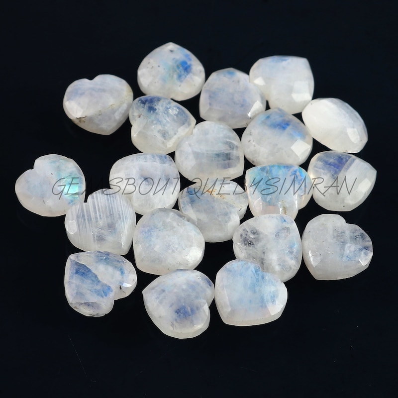 Moonstone Heart - Etsy