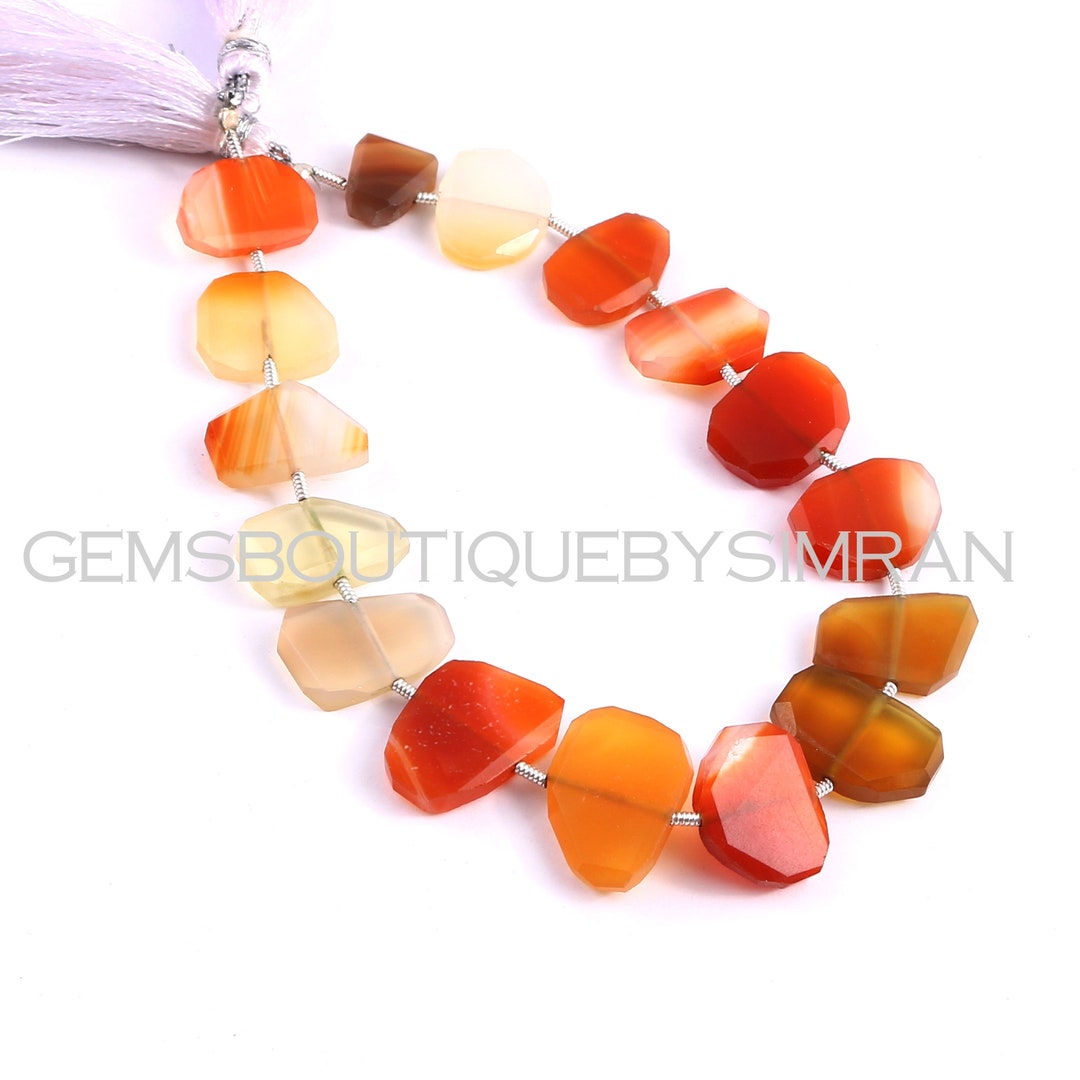 16 Pieces Banded Agate Irregular Shape Flat Slices, Banded Agate Flat ...