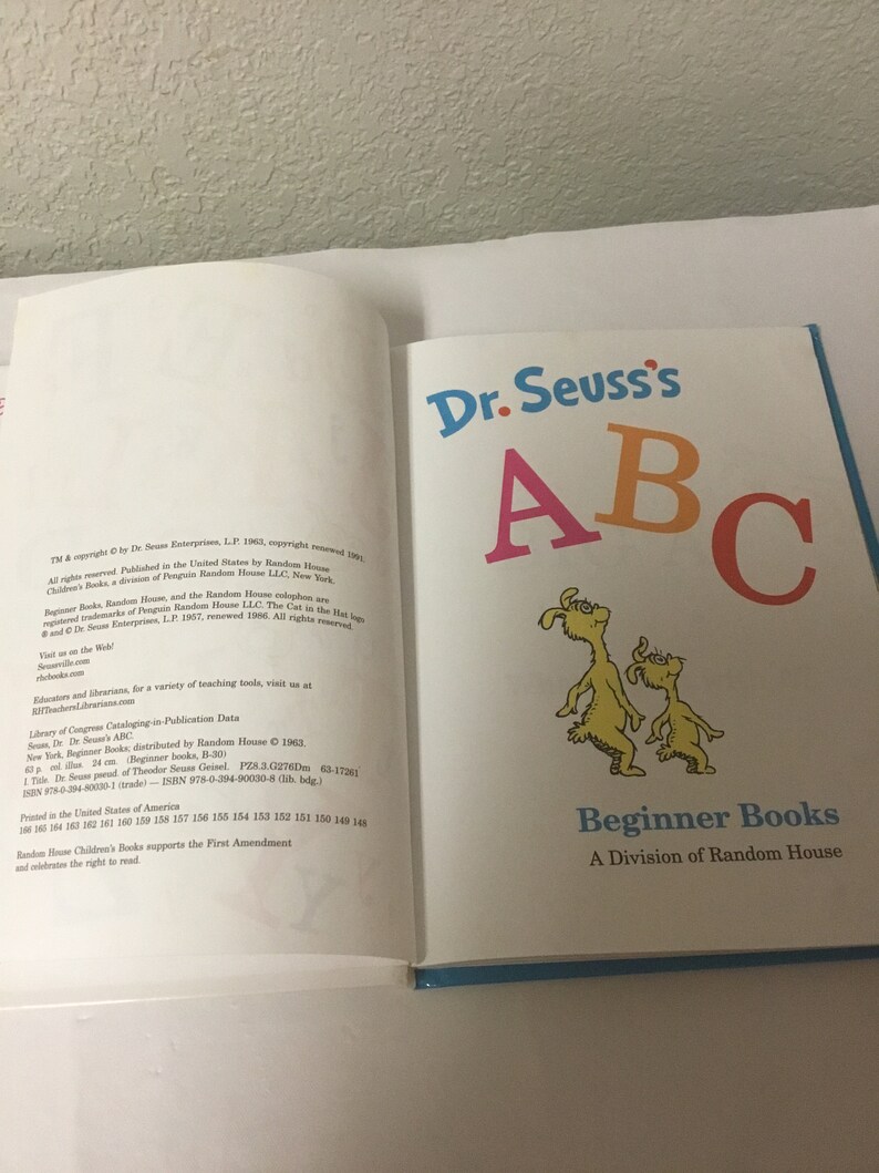 Dr. Seusss Book ABC for Children of All Ages - Etsy