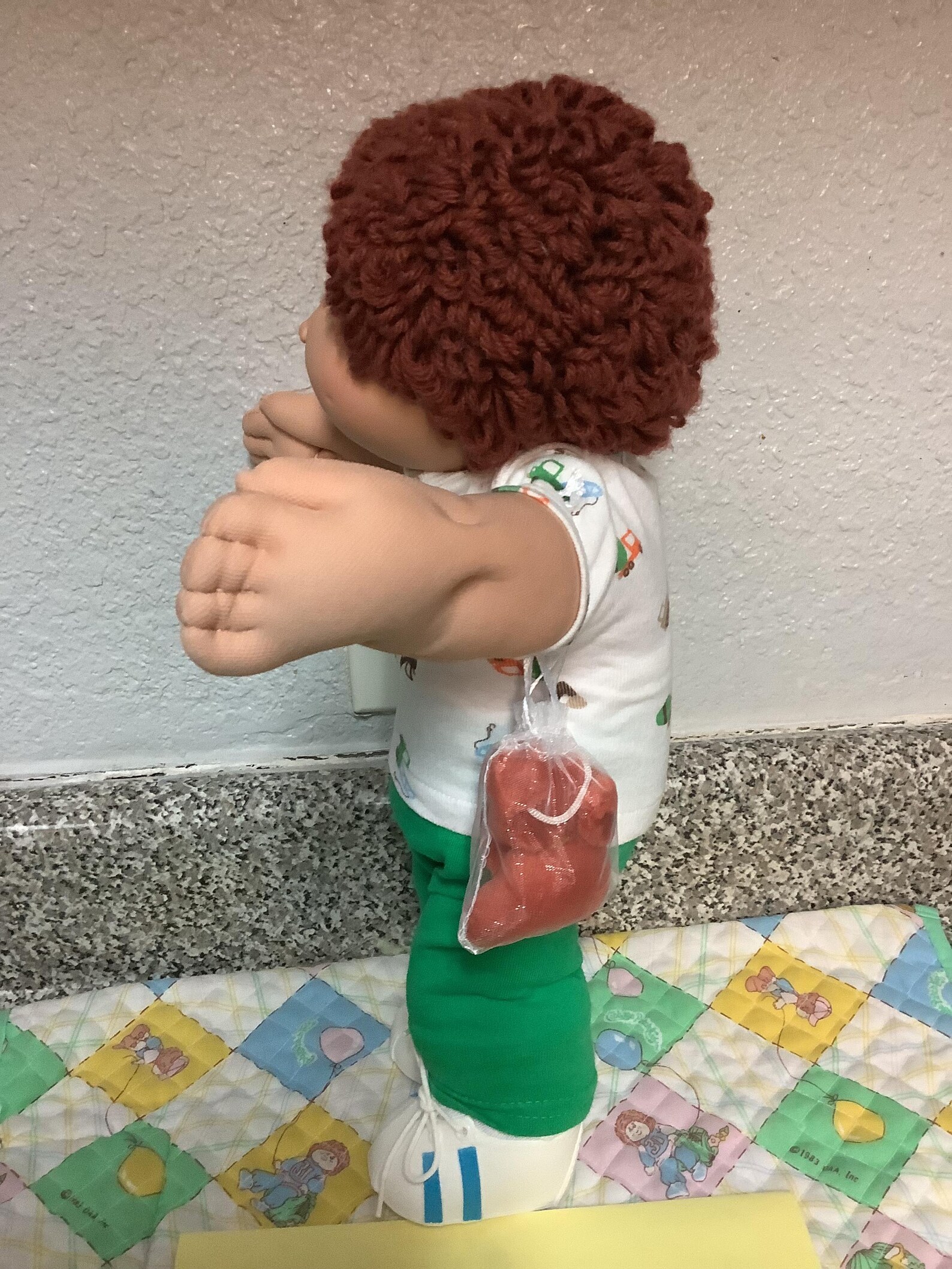 Vintage Cabbage Patch Kid Boy Auburn Hair Brown Eyes Head Mold #5 1986 ...