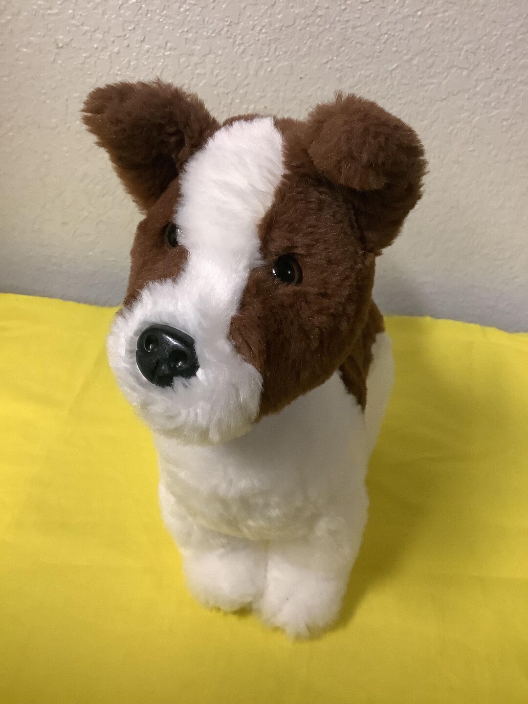 The Petting Zoo Brown and White Plush Dog Stuffed Animals Plush Toys ...