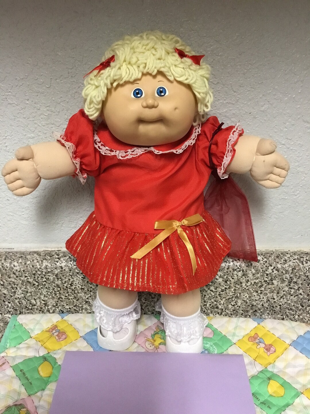 Vintage Cabbage Patch Kid Lemon Loop Girl Blue Eyes Head Mold #8 KT ...