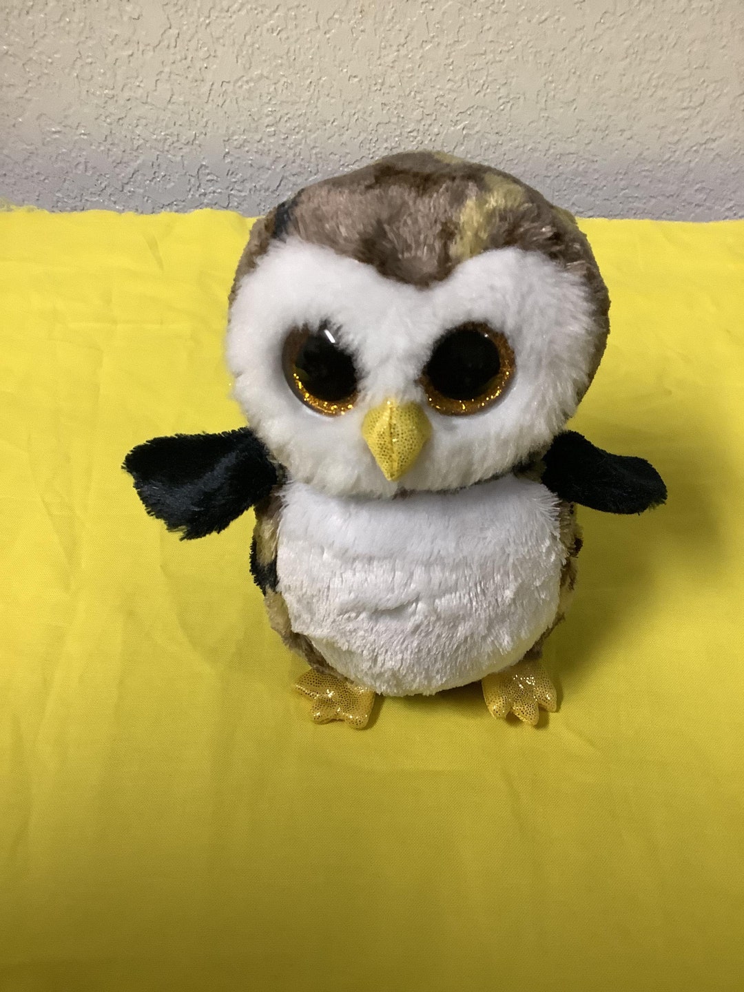 Ty Plush Beanie Boo “owlivor” Camouflage Owl Nostalgic Toys Plush Toys ...