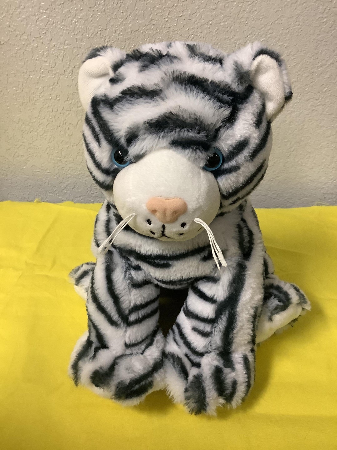 Cuddles & Friends Plush White Tiger W Velcro Pocket Stuffed Animals ...
