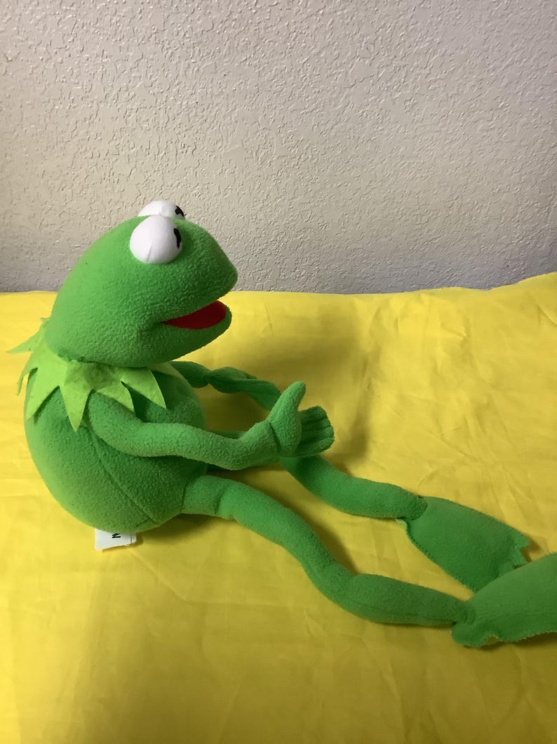 Disney’s Kermit the Frog Plush Toy With Wire Inside Bendable Posable ...