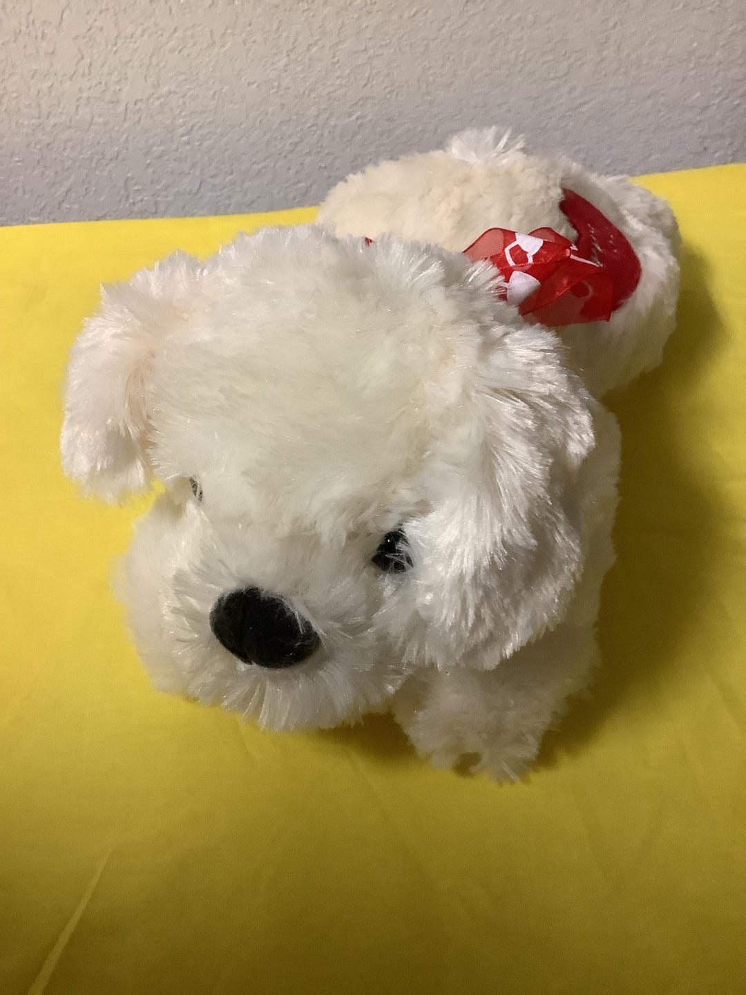 Fuzzy Plush Puppy Dog With the Words puppy Love Inter-american Products ...