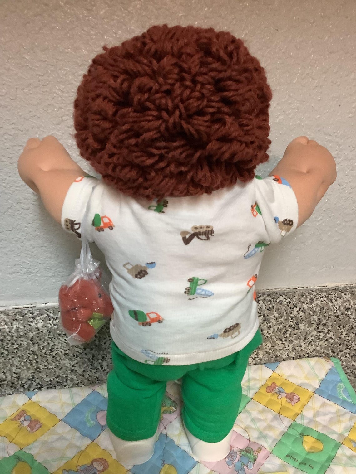 Vintage Cabbage Patch Kid Boy Auburn Hair Brown Eyes Head Mold #5 1986 ...