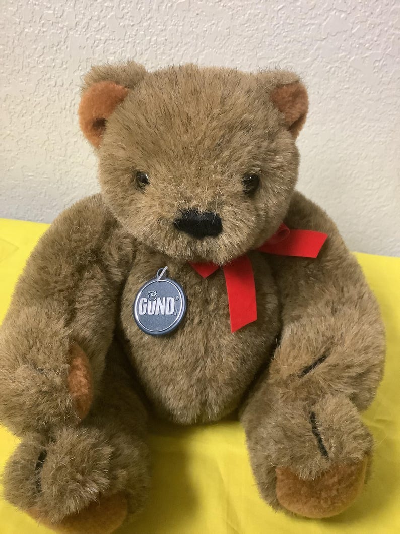 GUND Brown Teddy Bear With Movable Limbs Collectors Classics Nostalgic ...
