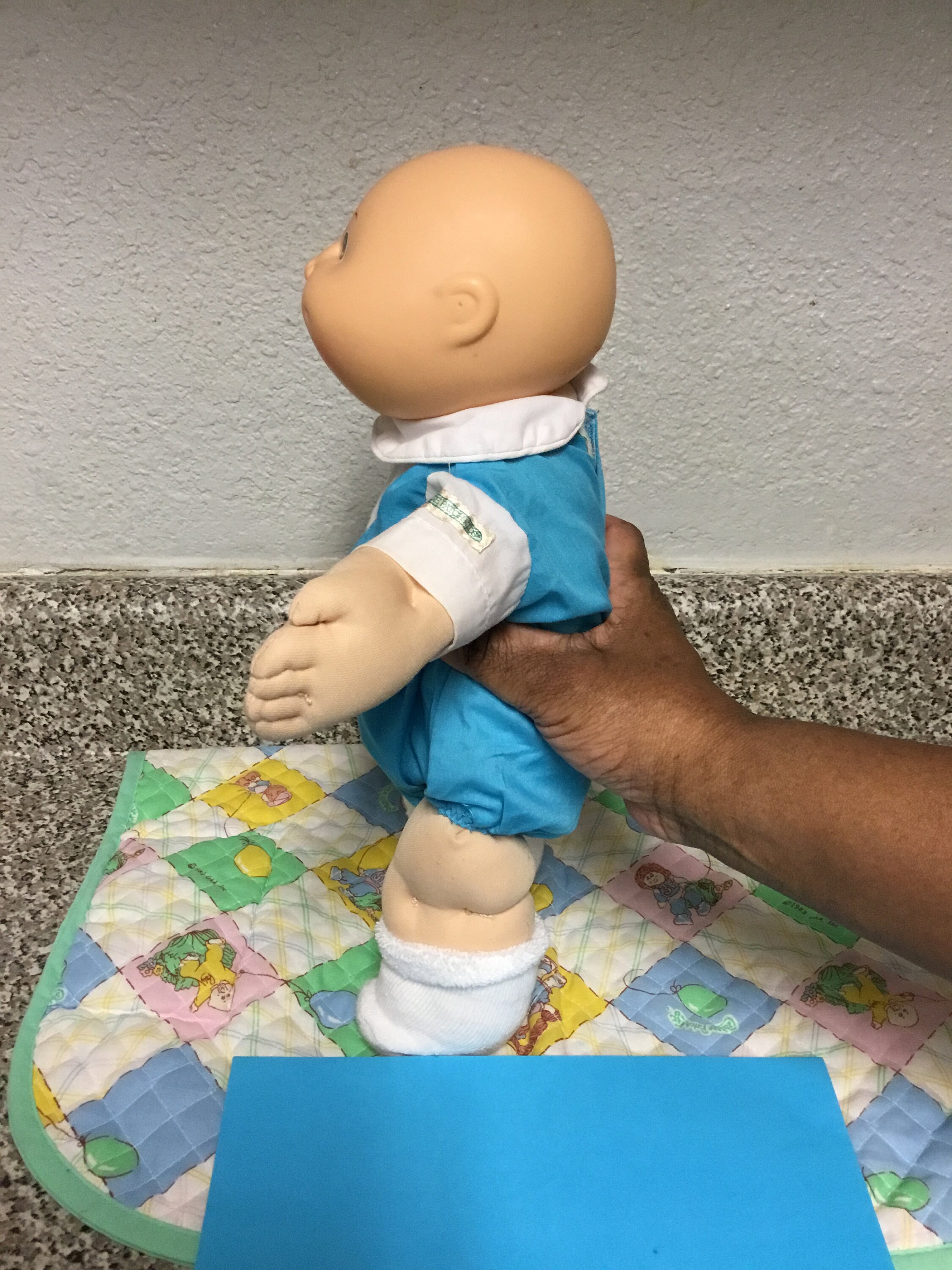 Vintage Cabbage Patch Kid Preemie Boy Bald Head Green Eyes P Factory ...