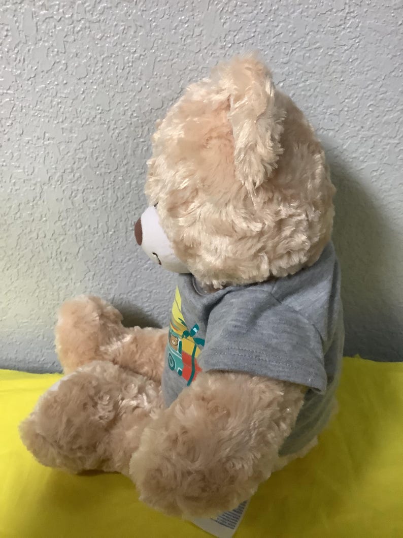 Build A Bear Workshop Beige Teddy Bear With Mechanism in Paw Says “I ...