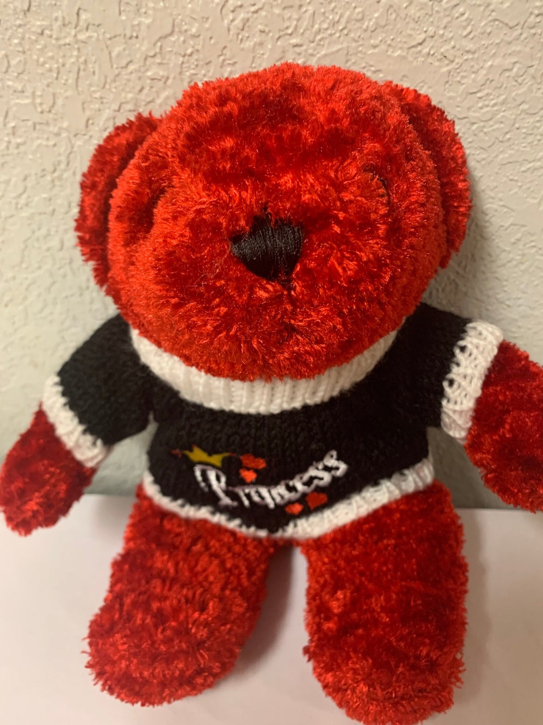 Plush Red Bear in Princess Sweater Dan Dee Collectors Choice Bear ...