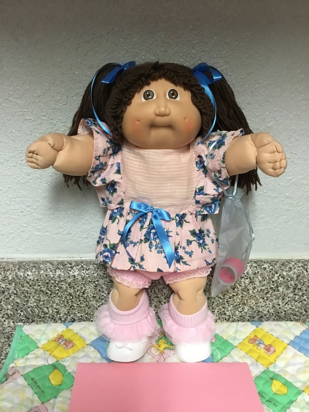 Vintage Cabbage Patch Kid Head Mold #2 Brown Ponies Brown Eyes Second ...