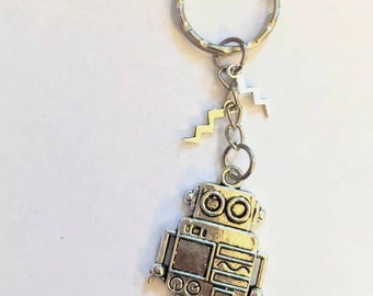Robot Keychain - Etsy