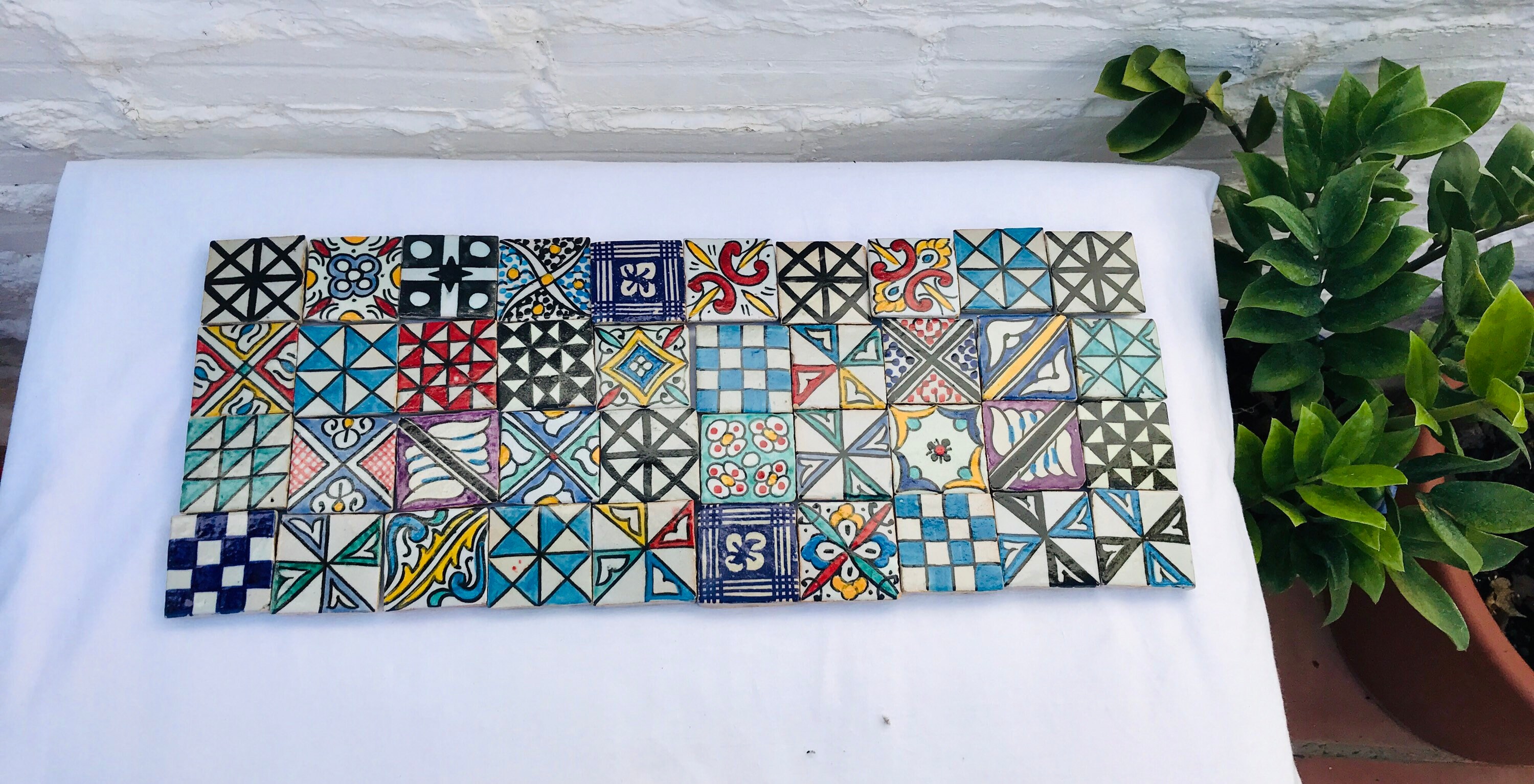 40 Antique Spanish TILES 2 Geometric Moroccan Alhambra - Etsy