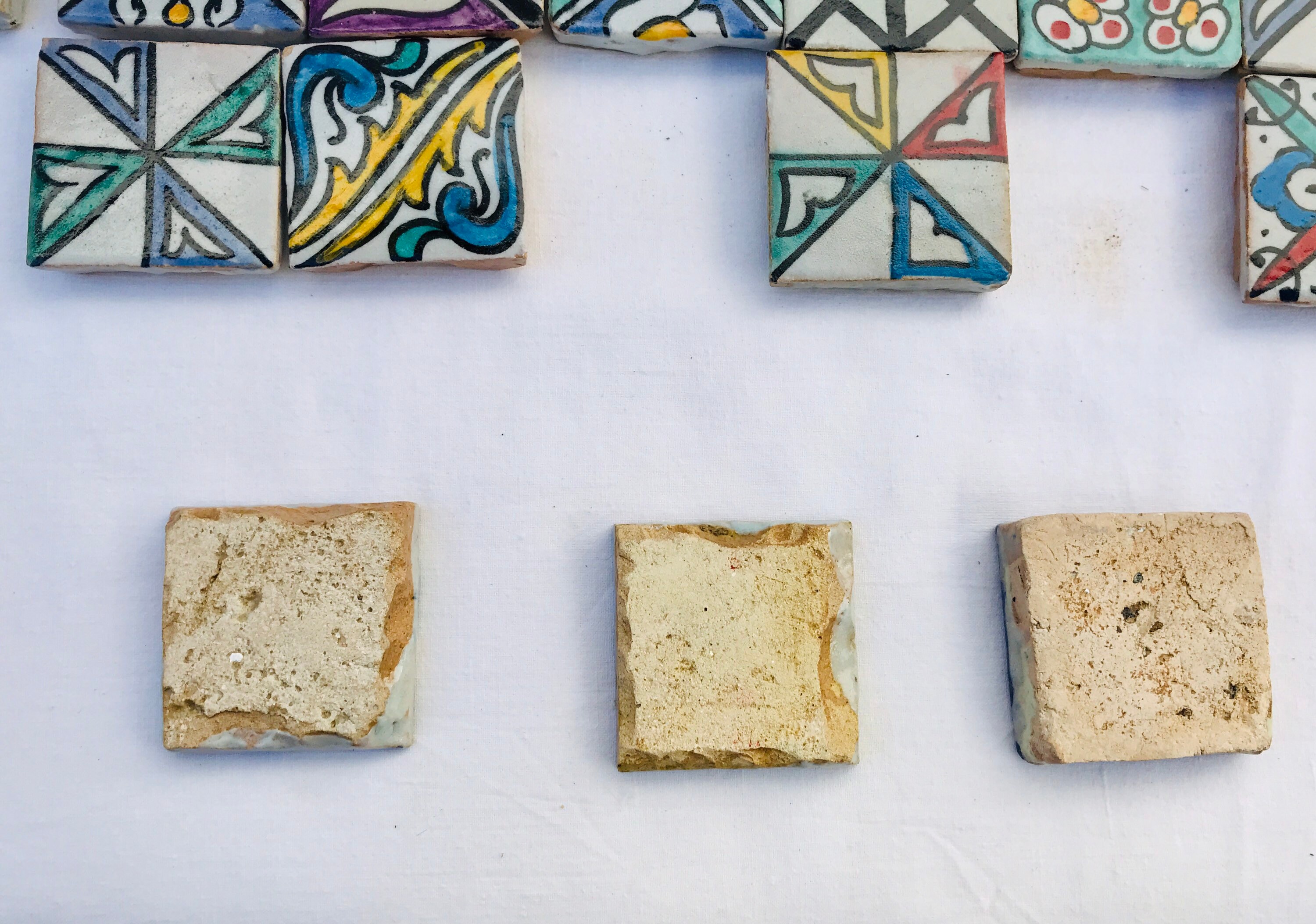 40 Antique Spanish TILES 2 Geometric Moroccan Alhambra, Malibu ...