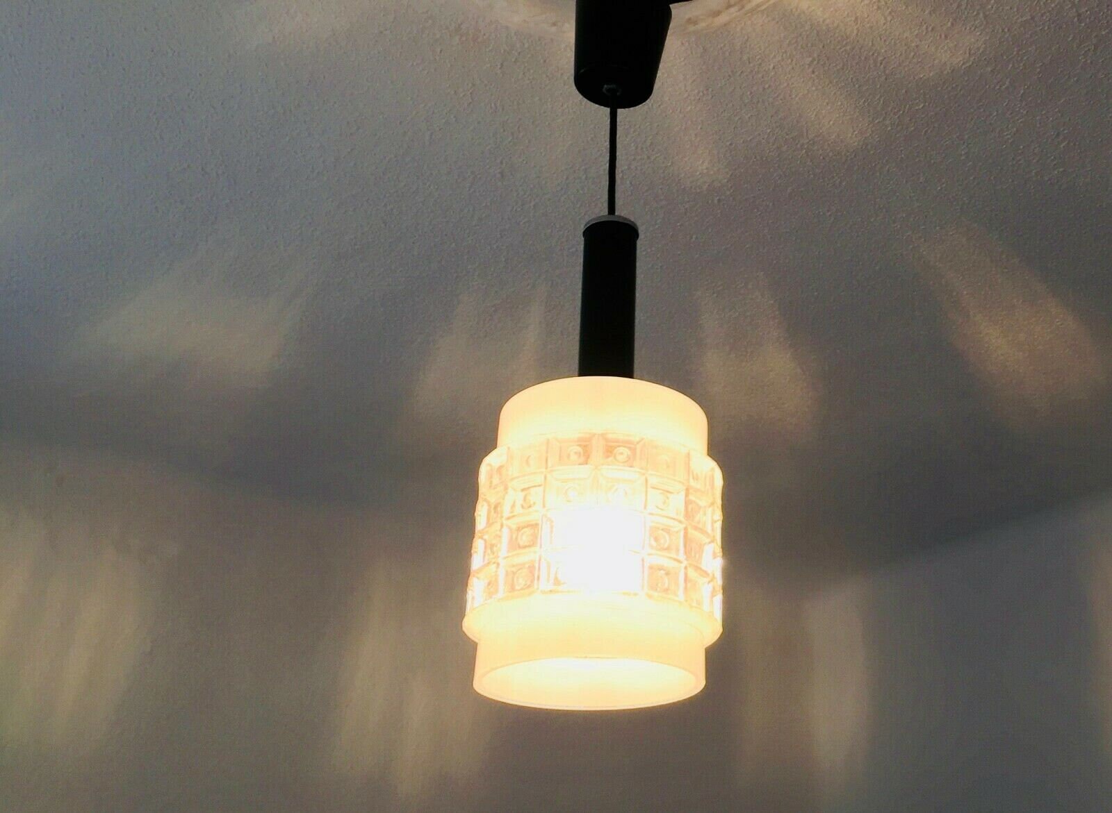18.5 Vintage Retro Glass Pendant Ceiling Light Fixture - Etsy