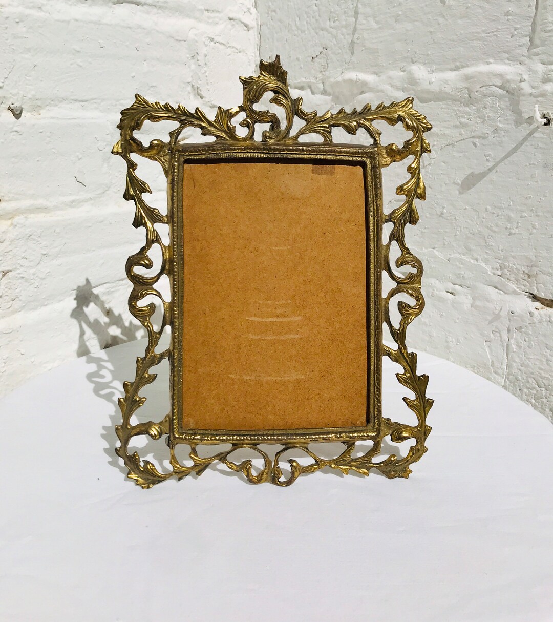13" X 9.5" Antique Ornate Bronze Picture Photo Frame, French, Spanish ...