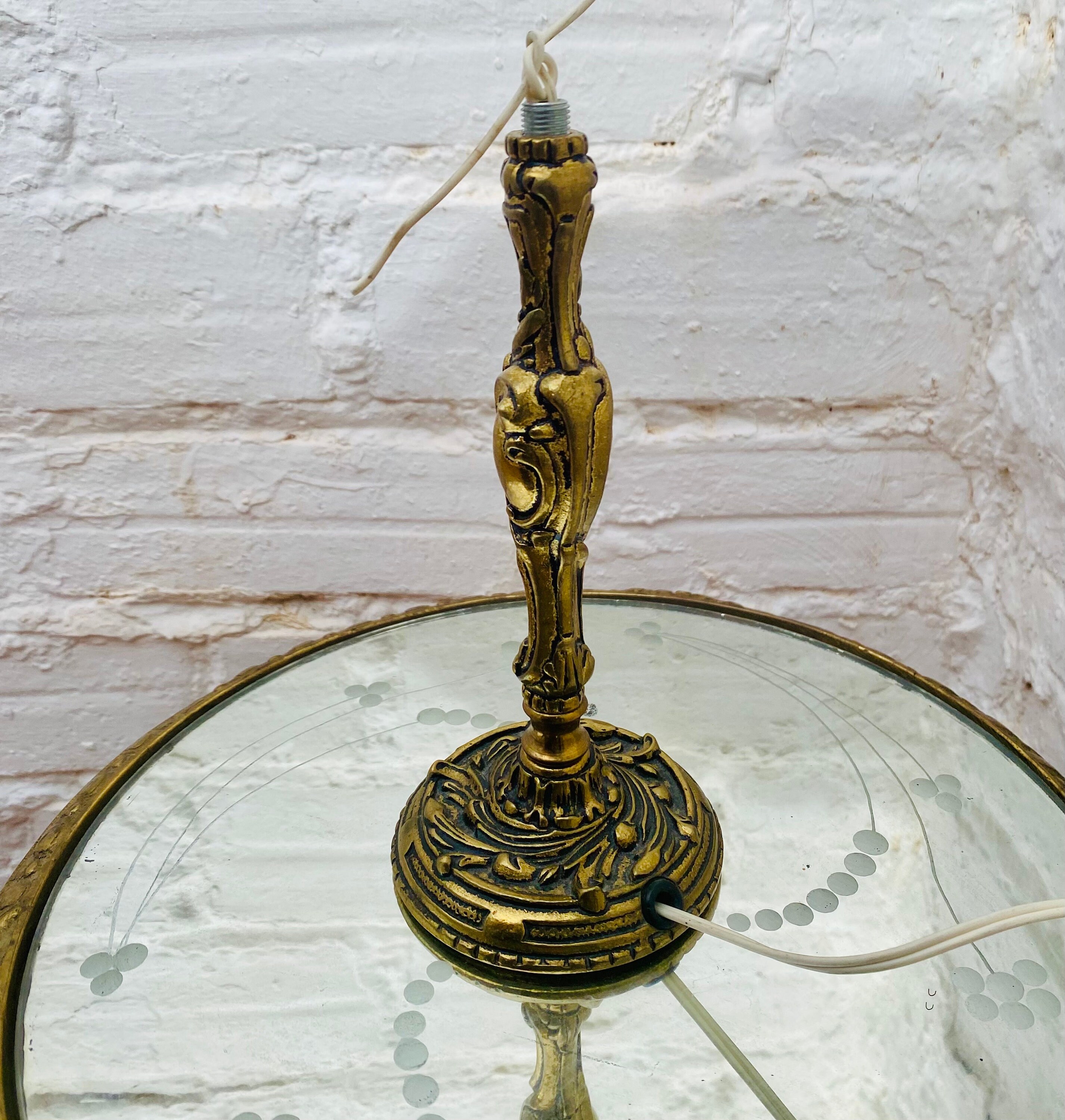 Antique Bronze Table Lamp Frame Body Base Part to RESTORE, Easy DIY, French, Accent, Boudoir - Etsy