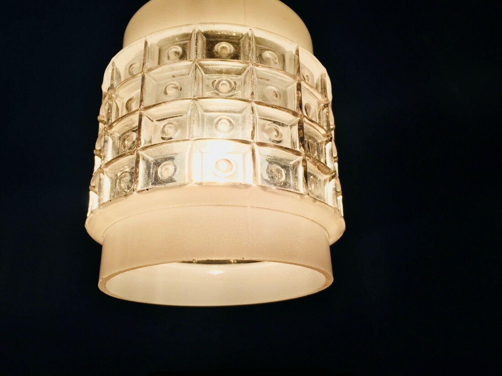 18.5 Vintage Retro Glass Pendant Ceiling Light Fixture - Etsy