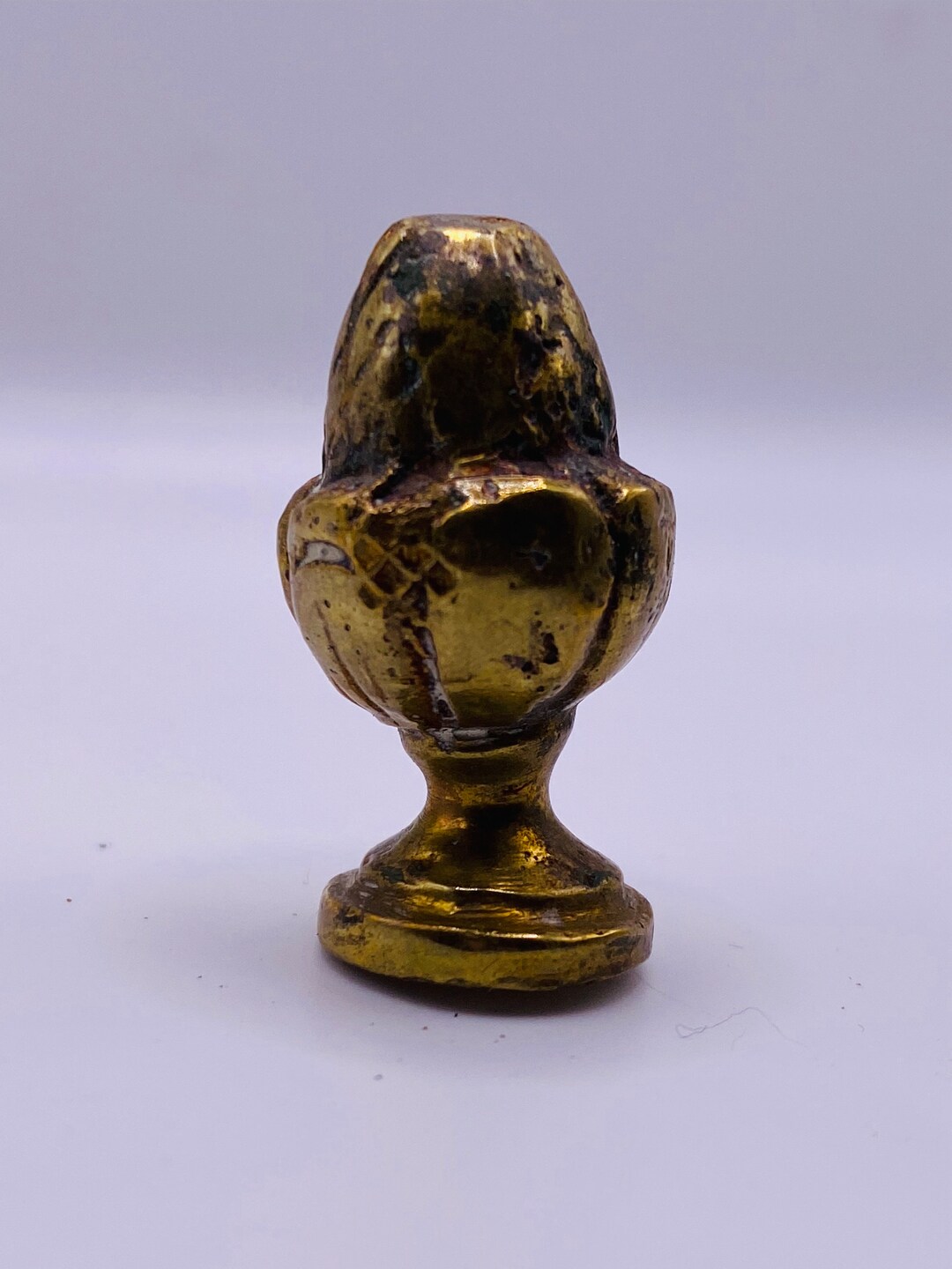 1.25 L X 0.75 W Antique Bronze Brass Finial Chandelier Light Fixture ...