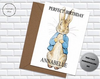 Peter Rabbit Birthday Card - Etsy UK