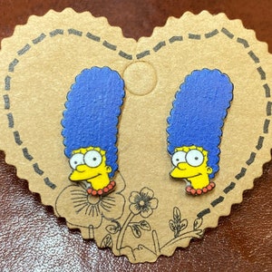 Choose a Pair - the Simpsons Inspired Stud Earrings - Duff Beer, Homer ...