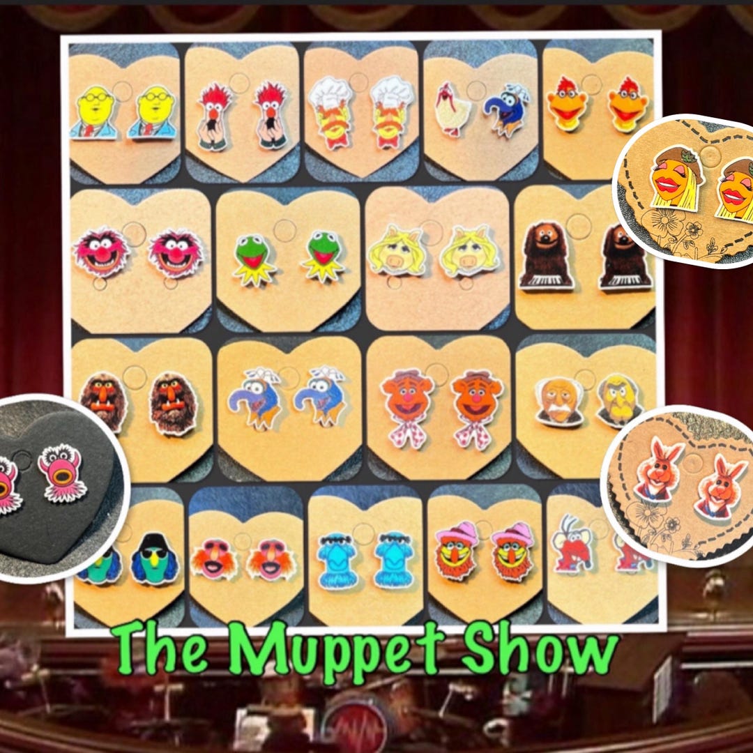 Choose a Pair - the Muppets Inspired Stud Earrings - Etsy