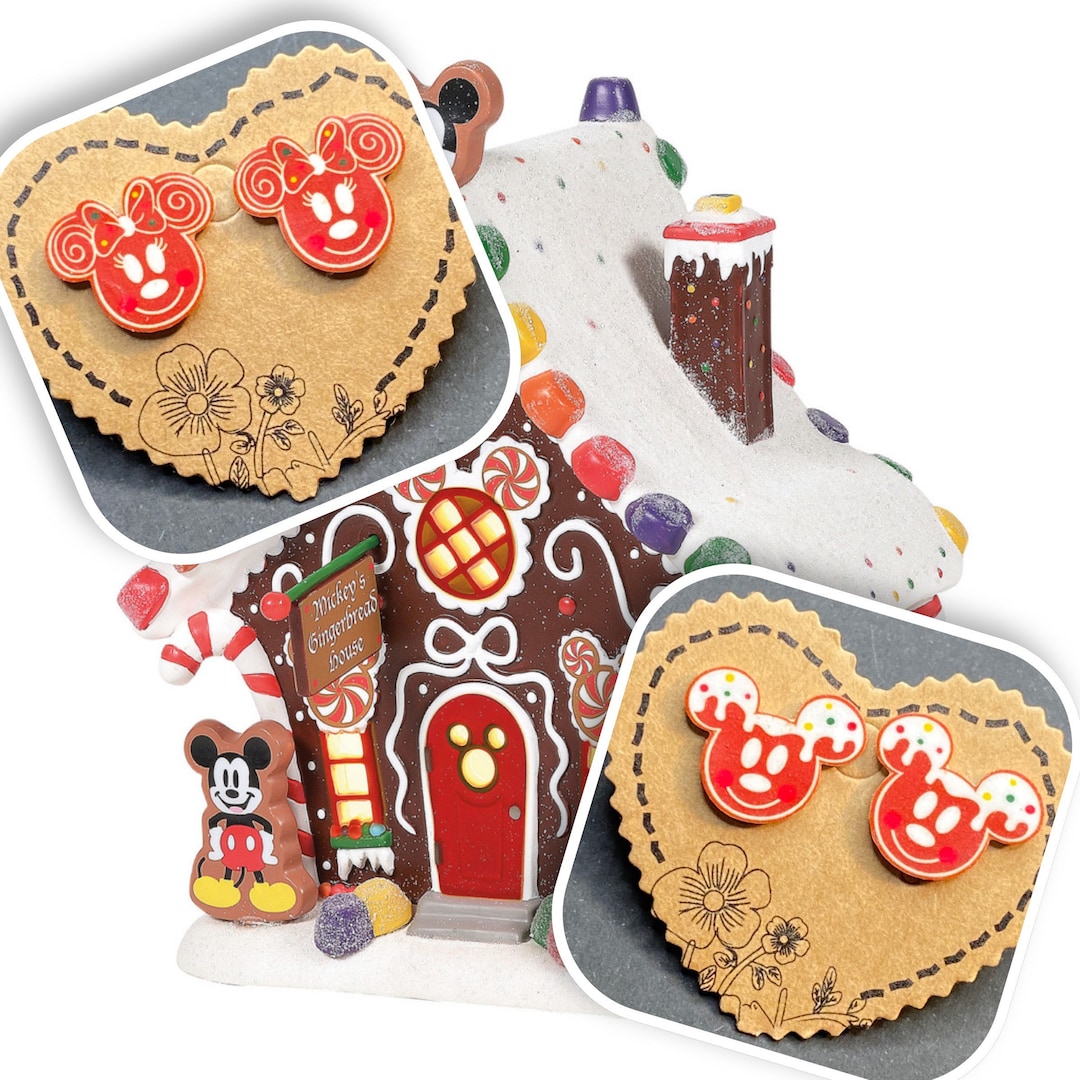 Mickey Mouse and Minnie Mouse Gingerbread - Etsy