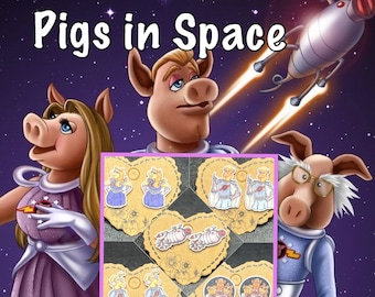 Vintage 1978 Pigs in Space Muppets Posters 38" X 27" Fair Condition - Etsy