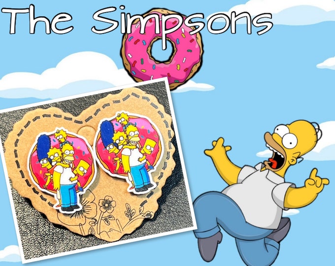 The Simpsons Family Inspired Stud Earrings - Etsy