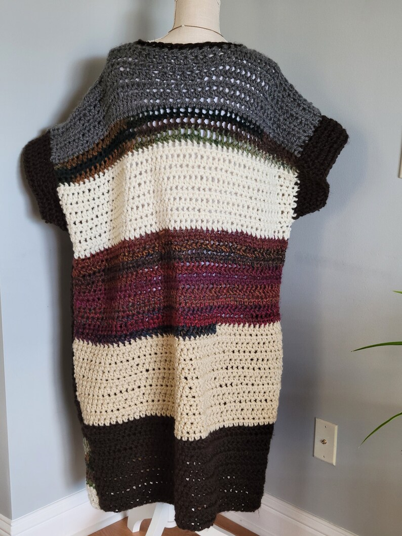 Handmade Long Crochet Duster With Pockets - Etsy