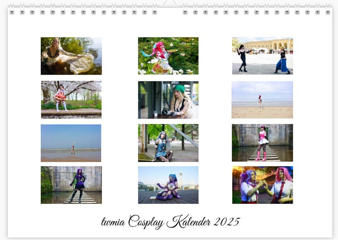 Cosplay Calendar 2025 Landscape (pre-order) - Etsy UK