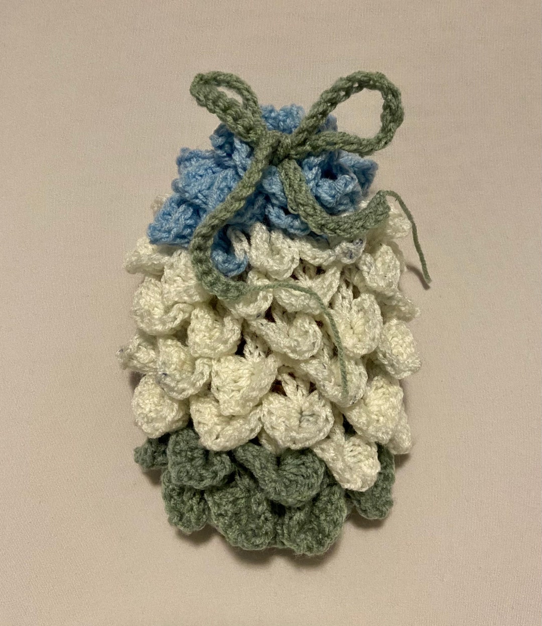 Seafoam Dragon Scale Pouch - Etsy
