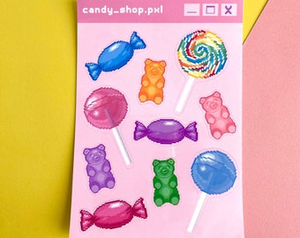 Cute Stationary Sticker Sheet - Etsy