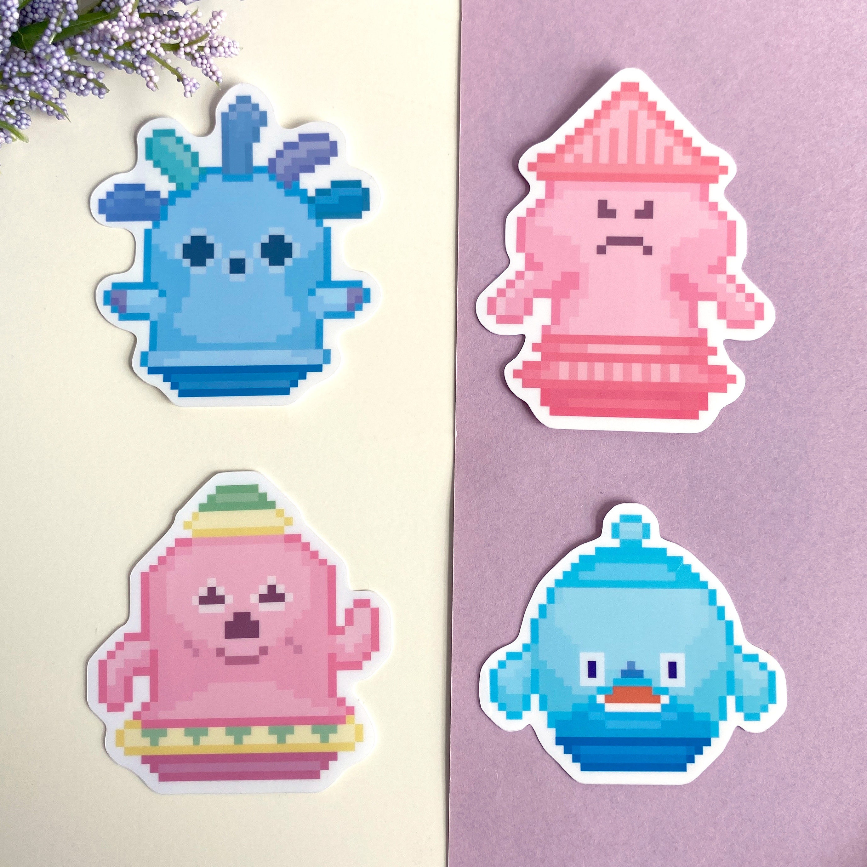 Gyroid Pixel Art Stickers Glossy Die Cut Sticker Waterproof - Etsy Canada