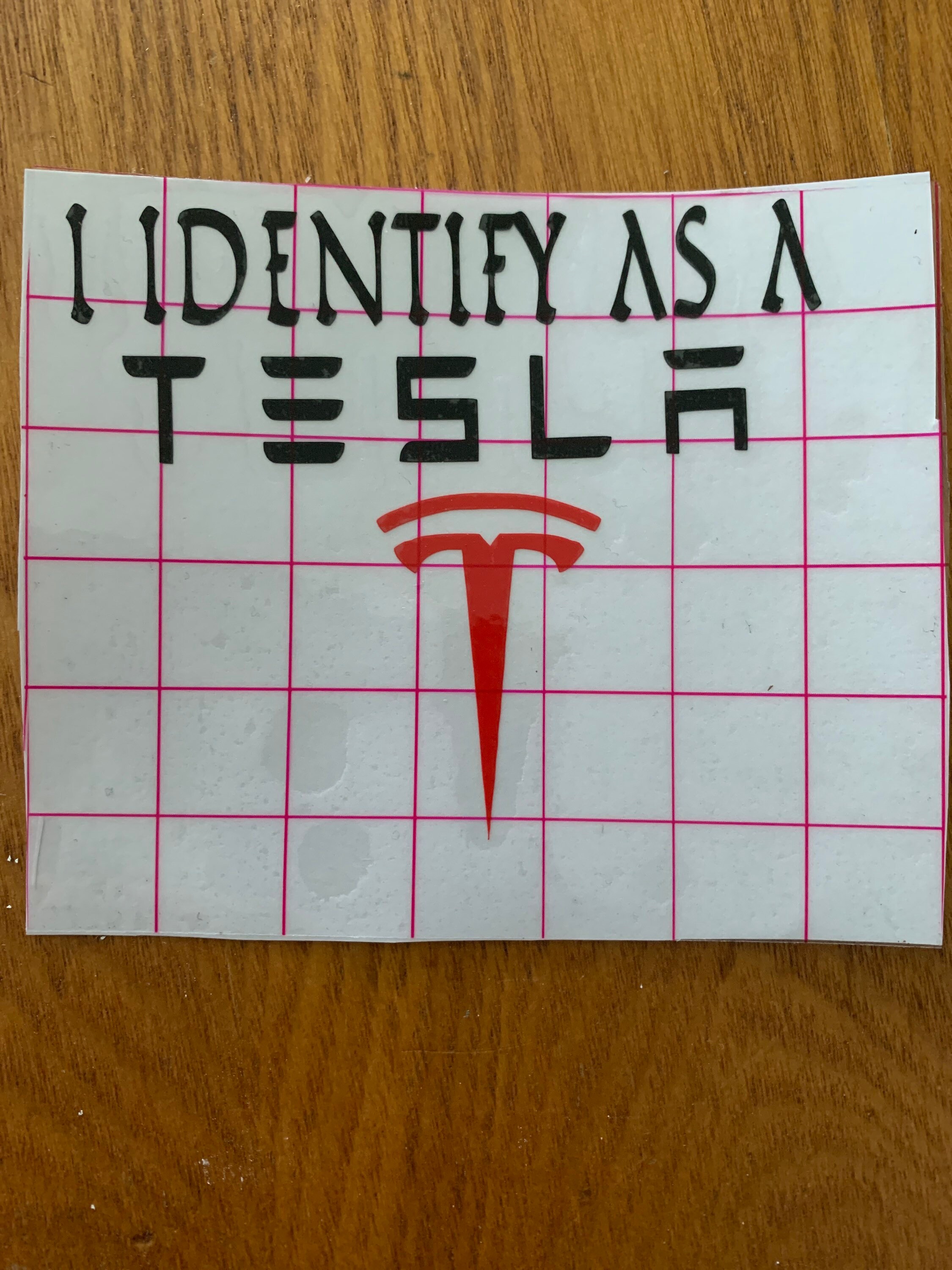 I Identify as a Tesla Tesla Logo - Etsy