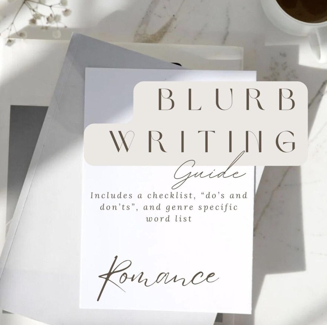 Blurb Writing How to Guide and Workbook | Blurb Writing Workbook | Book ...