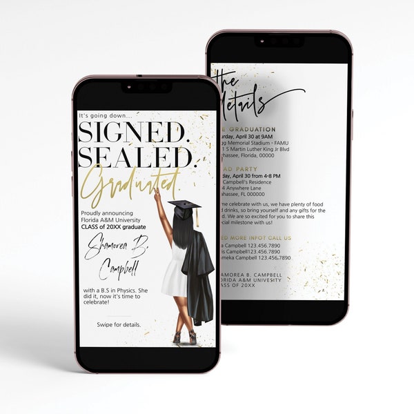 College Graduation Invitations - Etsy