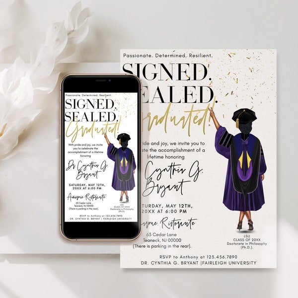 Phd Graduation Card - Etsy