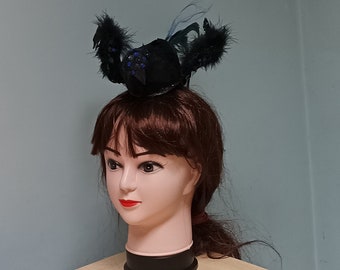 Gothic Vegan Tudor Style Fascinator - Etsy UK